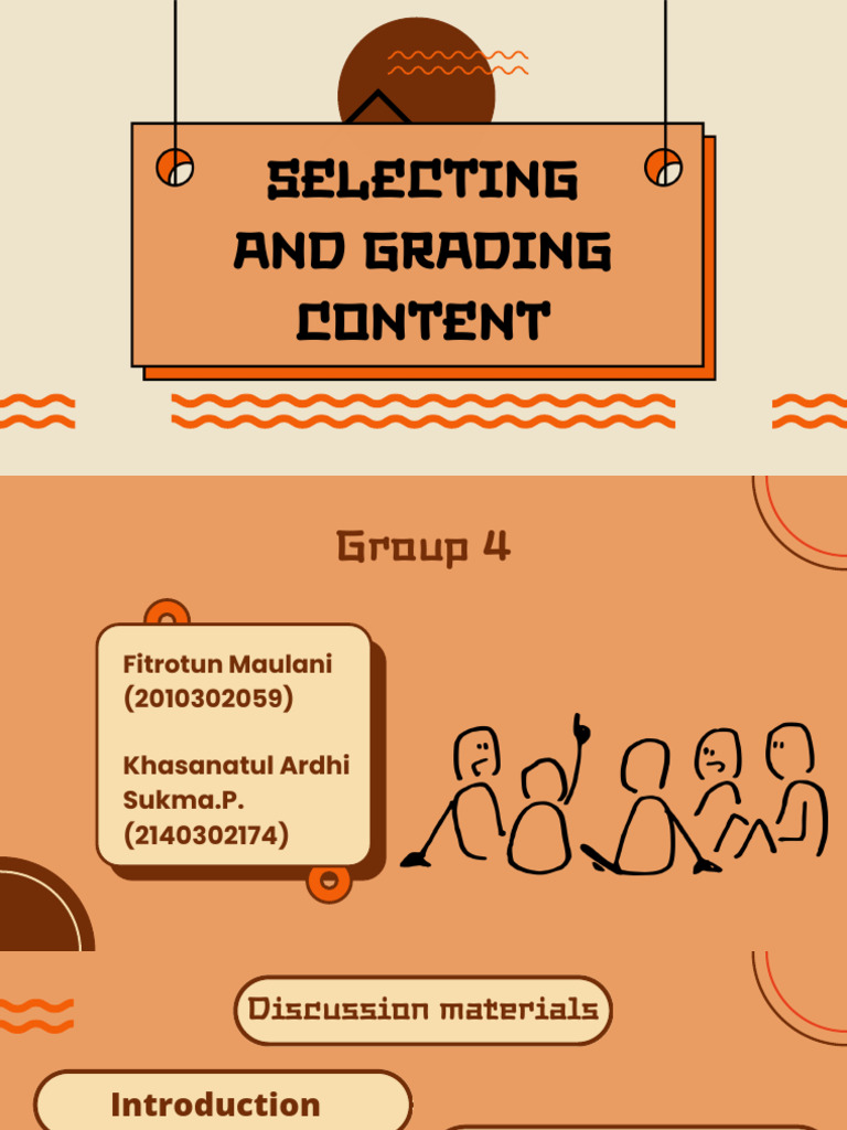 Selecting and Grading Content-Group 4 | PDF | Educational Assessment | Learning