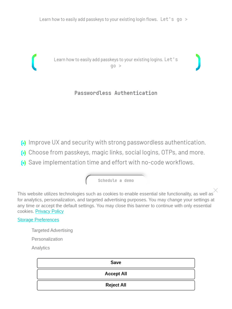 Add Passwordless Authentication To Your App - Descope | PDF | Http Cookie | Security