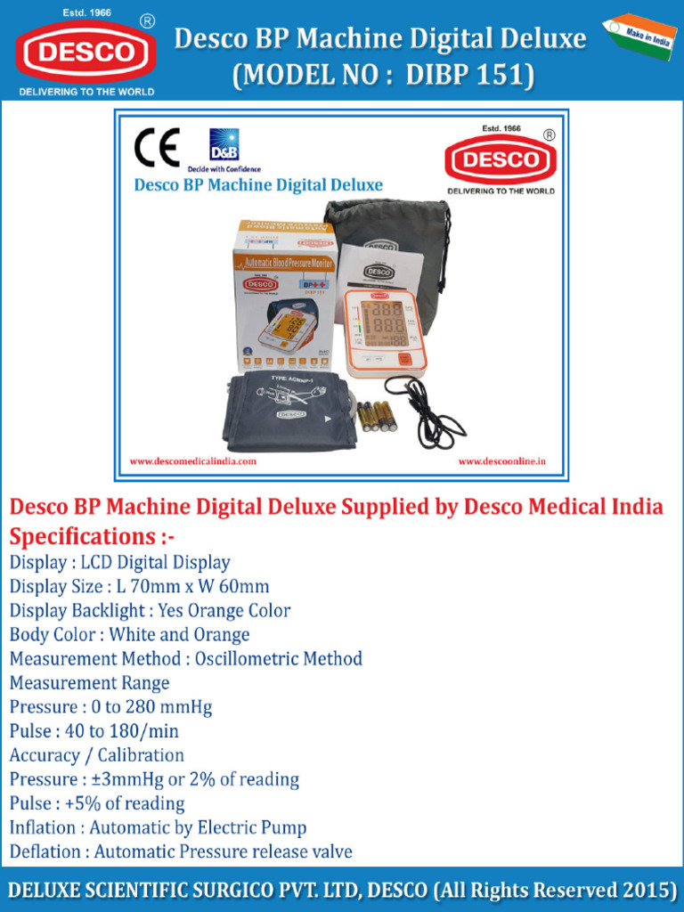 Desco BP Machine Digital Deluxe 637344708955046228 | PDF