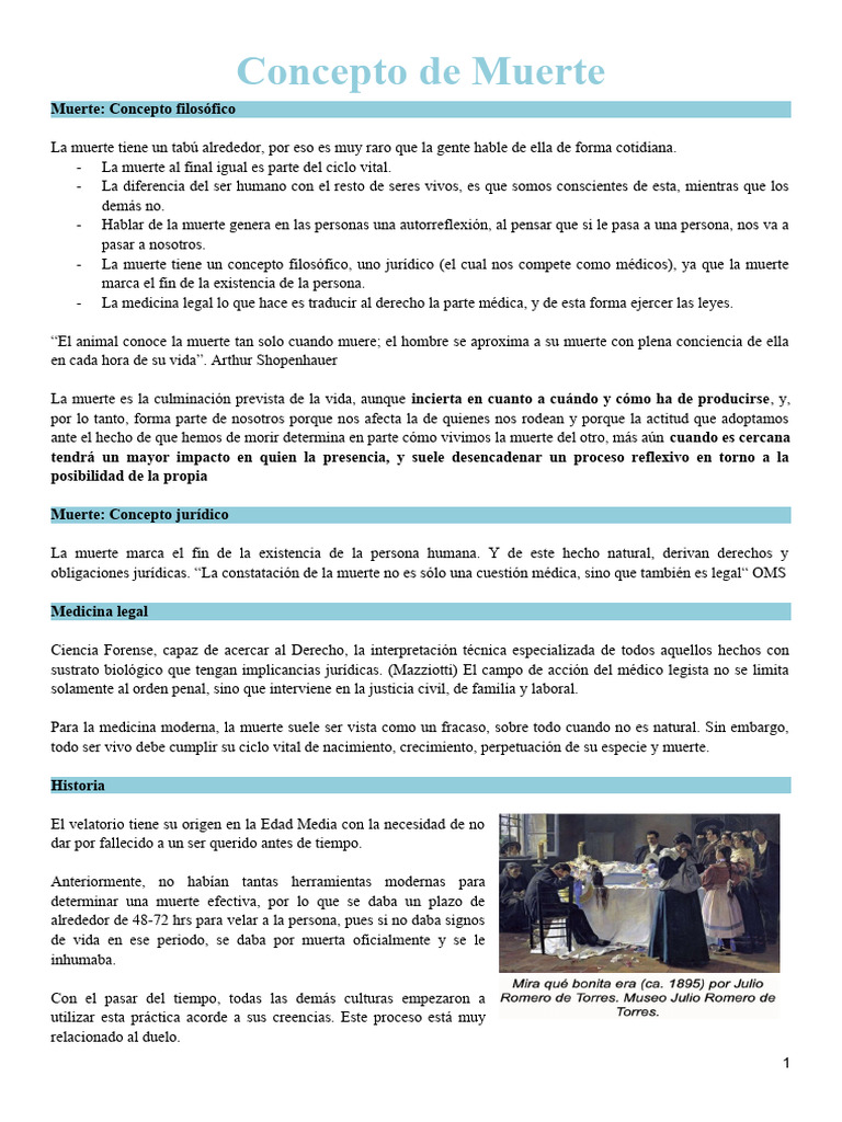 Clase N°11 Medicina Legal | PDF | Muerte | Diagnostico medico Clase N°11 Medicina Legal | PDF | Muerte | Diagnostico medico