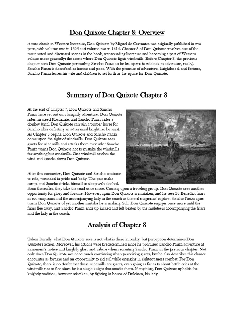 Don Quixote Chapter 8 | PDF | Don Quixote