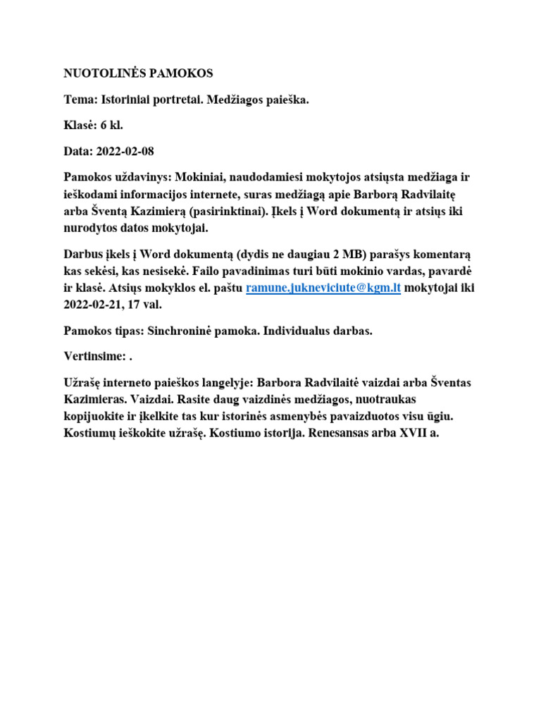 Istoriniai Portretai. Medziagos Paieska1 2 | PDF