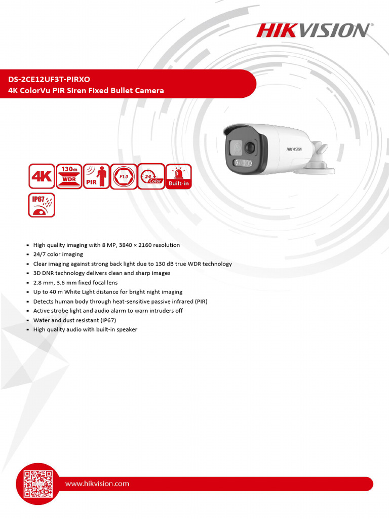 Datasheet IRX | PDF | Camera Lens | Pixel