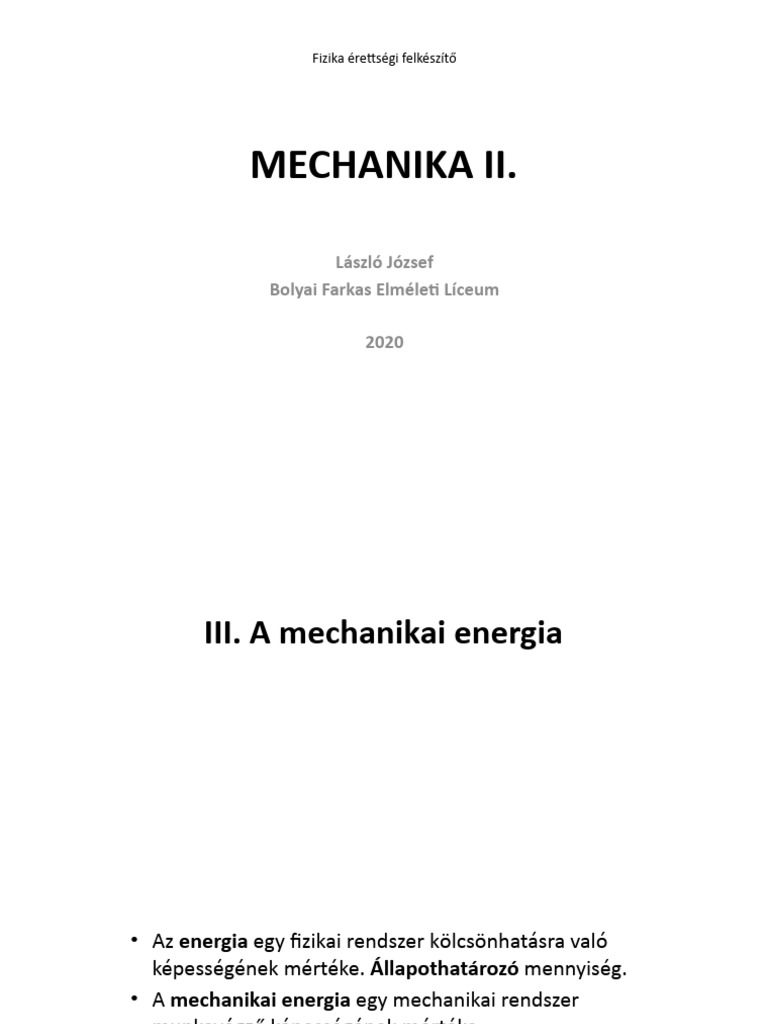 Mechanika 2 | PDF
