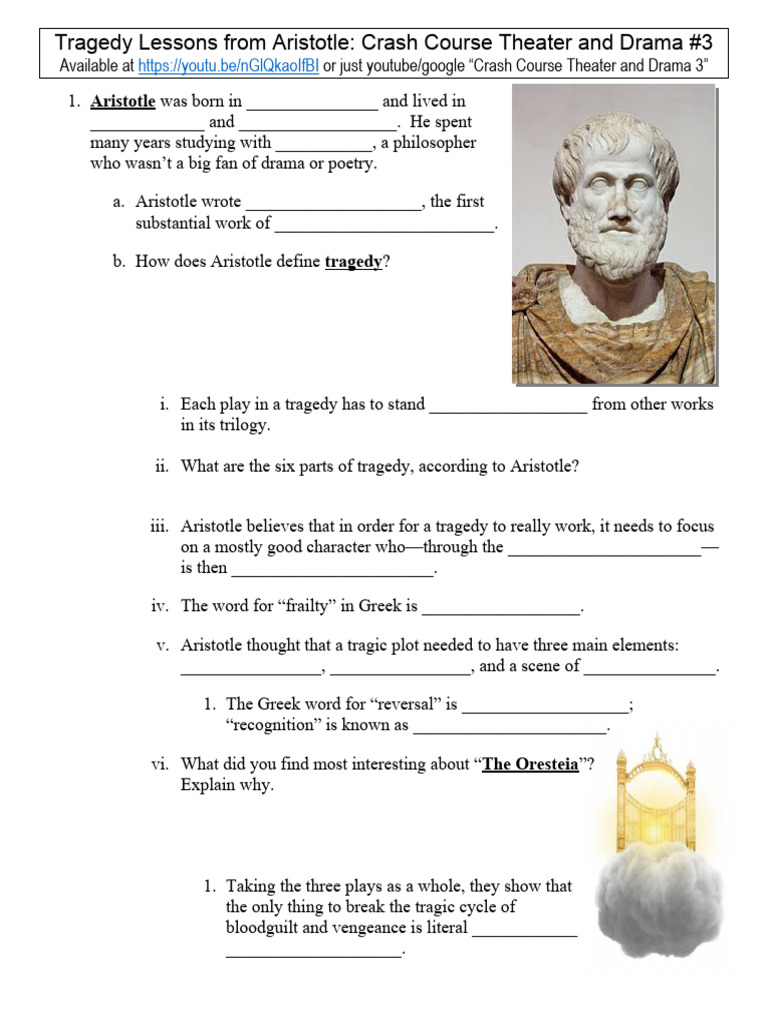 Crash Course Theater and Drama 3 Tragedy Lessons From Aristotle | PDF ...