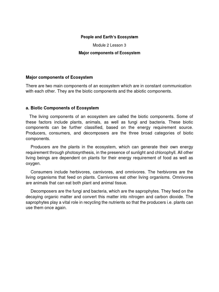 LectureNotes M2L3 | PDF | Ecosystem | Plants LectureNotes M2L3 | PDF | Ecosystem | Plants