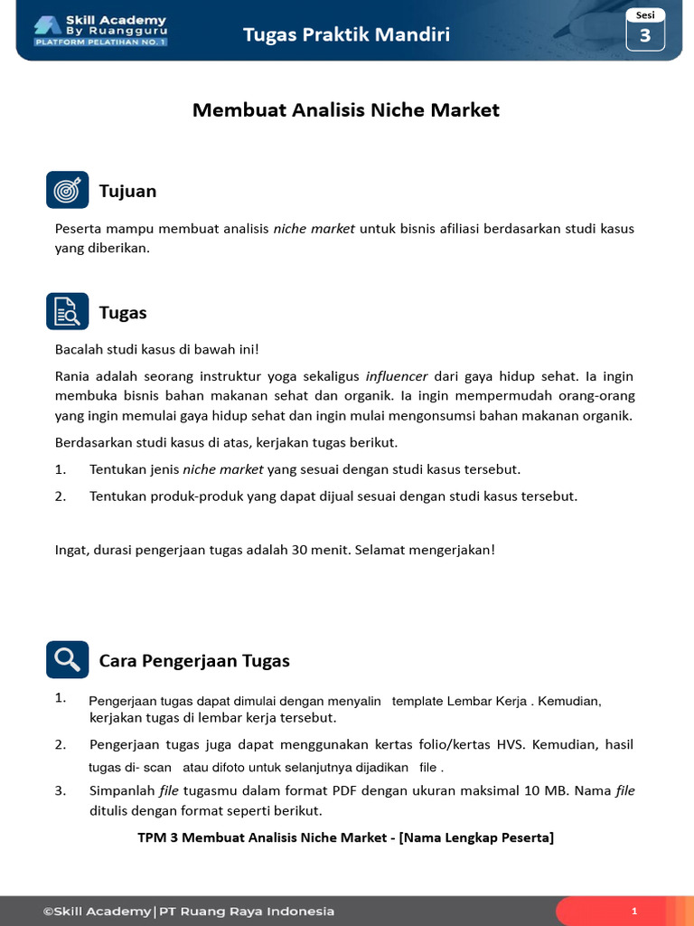 TPM 3 Membuat Analisis Nice Mrket | PDF