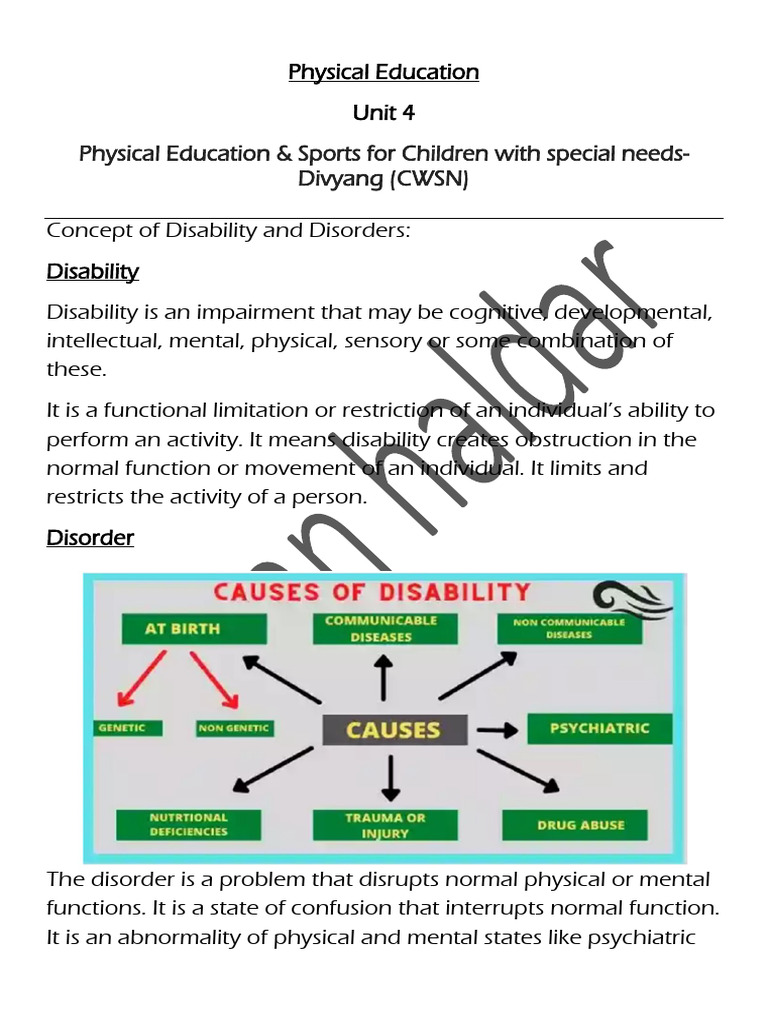 Physical Education Unit 4 | PDF | Attention Deficit Hyperactivity Disorder | Obsessive ...