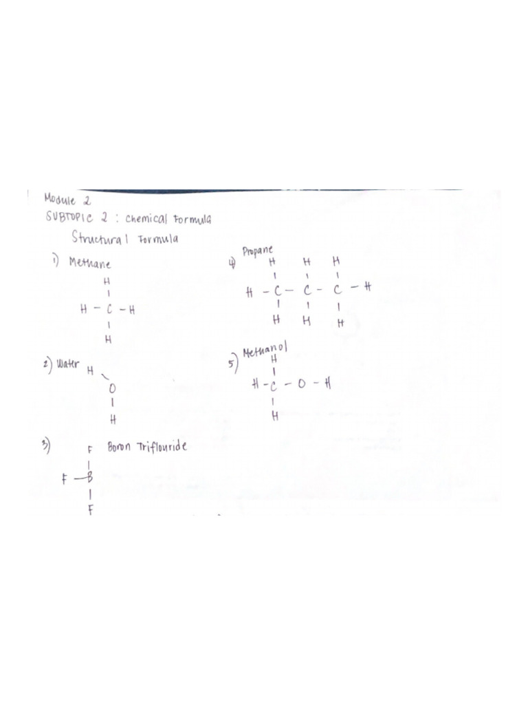 Module 2 Subtopic 2 Chemical Formula | PDF