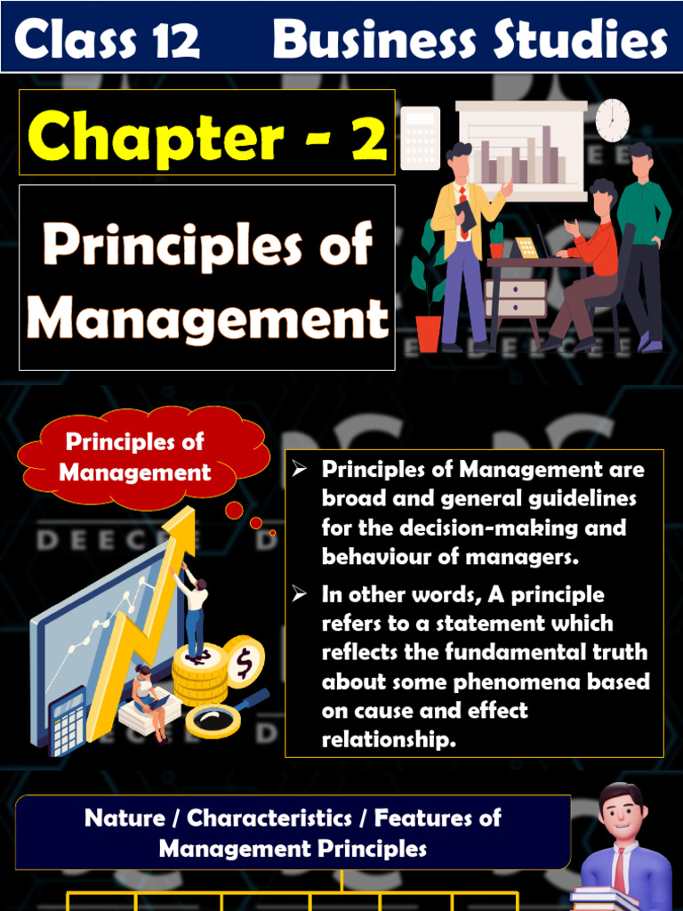 of BST Chapter - 2 (Principles of Management) | PDF | Employment | Goal