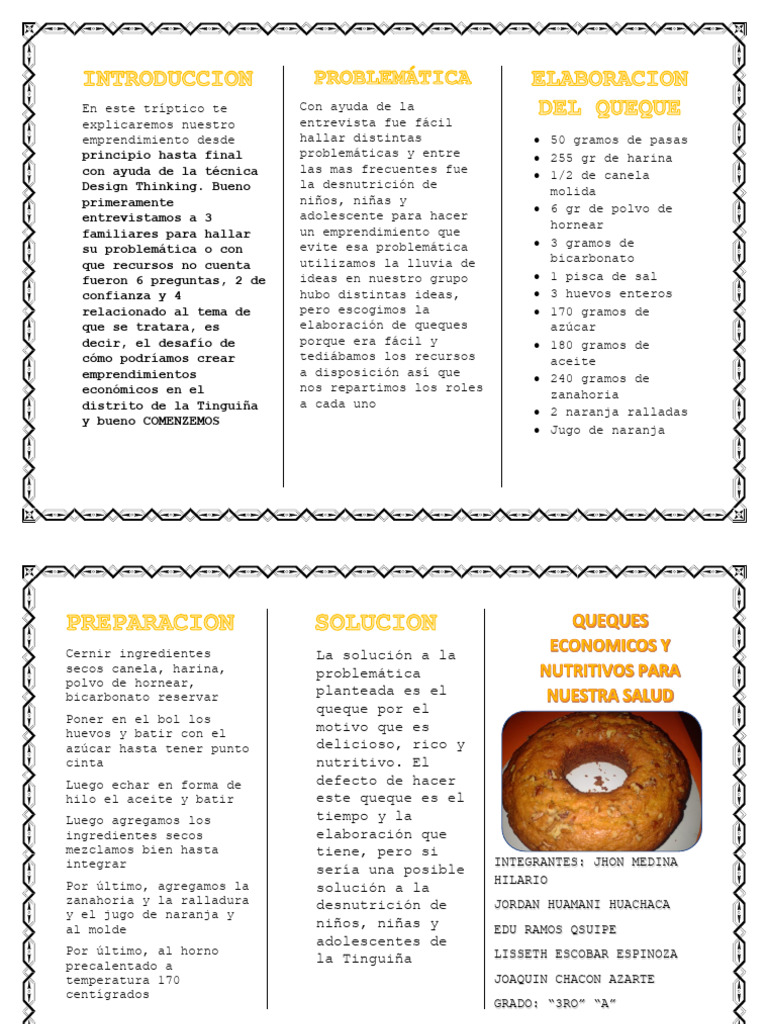 Triptico de Ept | PDF | Preparación de comida y bebida | Nutrición