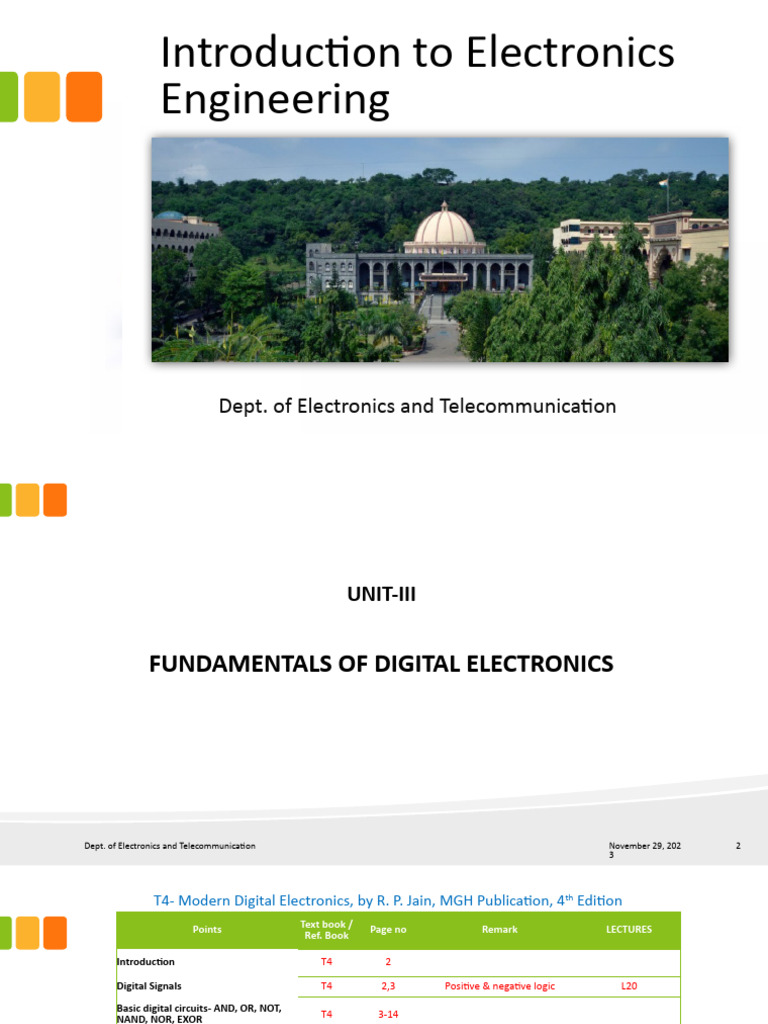 Unit - 2 - Fundamentals of Digital Electronics | PDF | Logic Gate | Digital Electronics