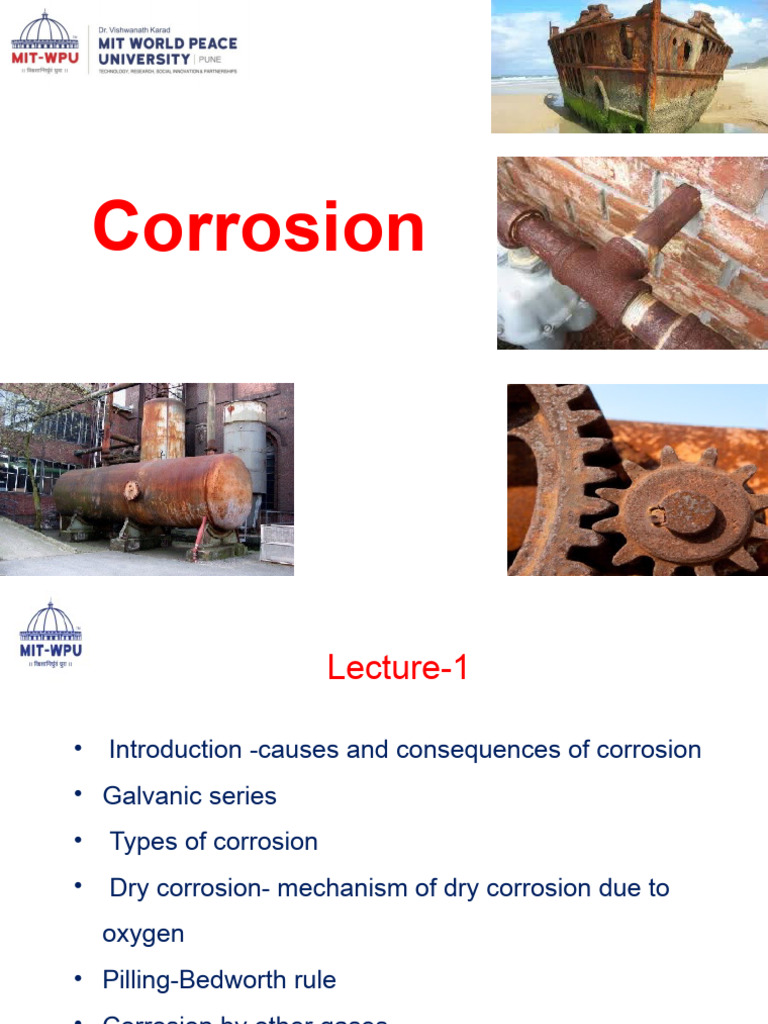 Final Corrosion Science Trimester-I | PDF | Corrosion | Anode