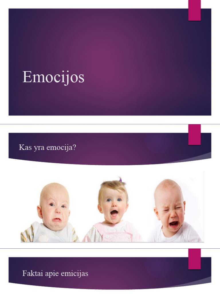 Pamoka Emocijos | PDF