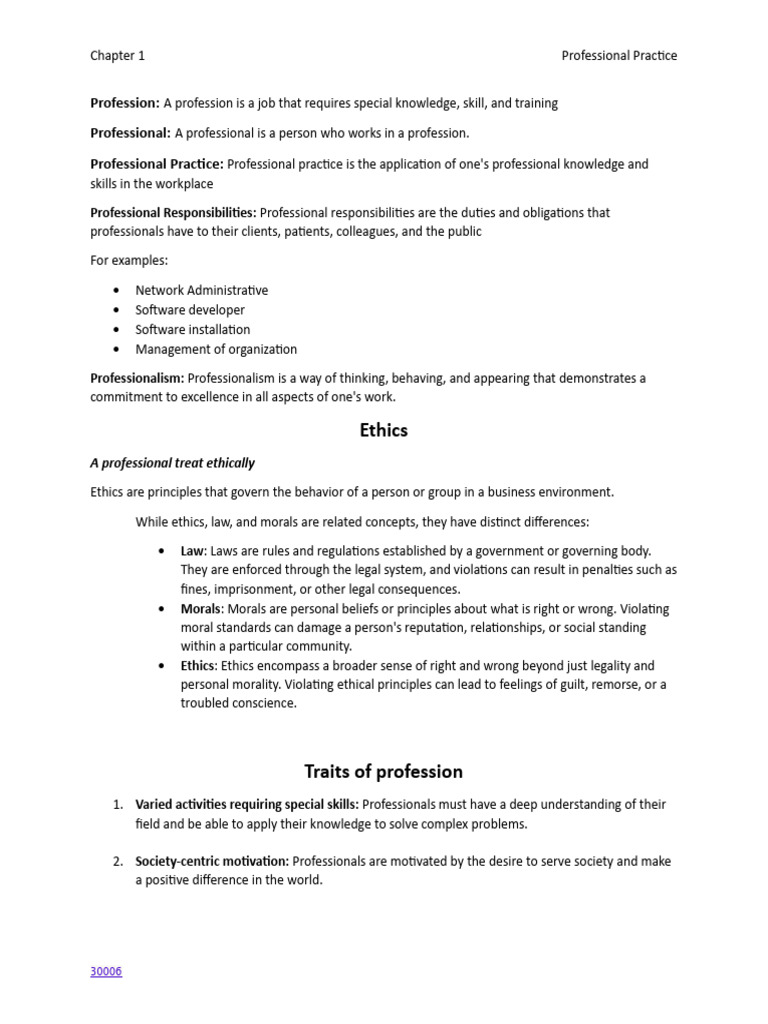 Professional Chapter 1 Pdf Human Resource Management Morality