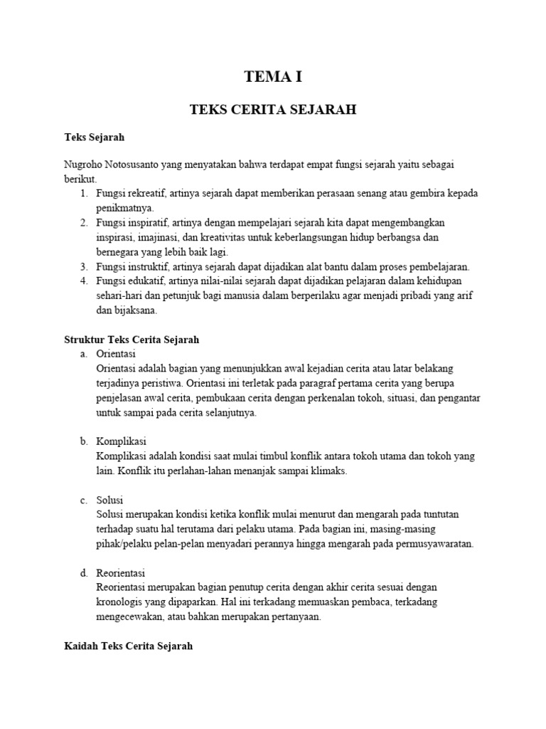 Teks Sejarah Fix | PDF