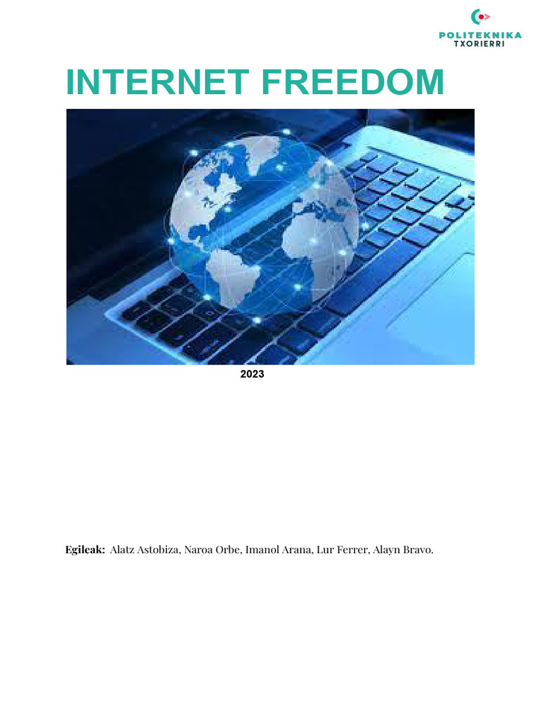 Internet Freedom (Group 5) PDF | PDF | Internet | World Wide Web