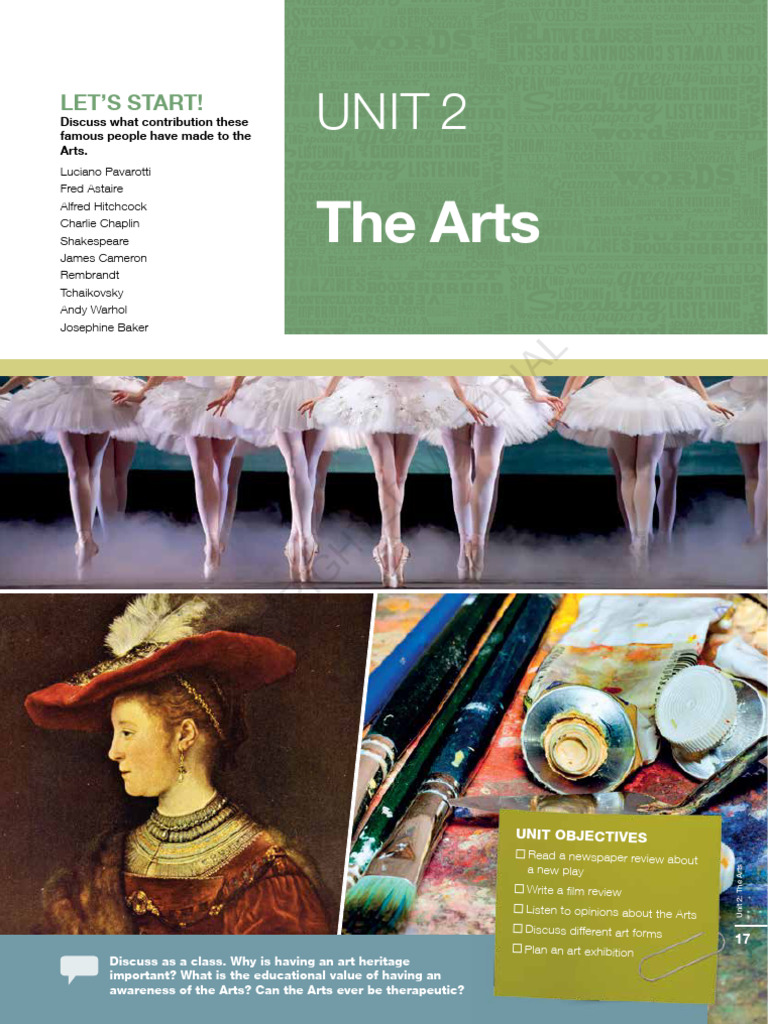 EFEKTA-GE-C1.1 U2 The Arts | PDF