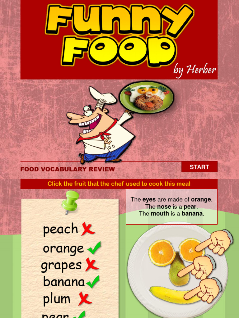 Creative Food Vocabulary Activities | PDF | Tomato | Cooking