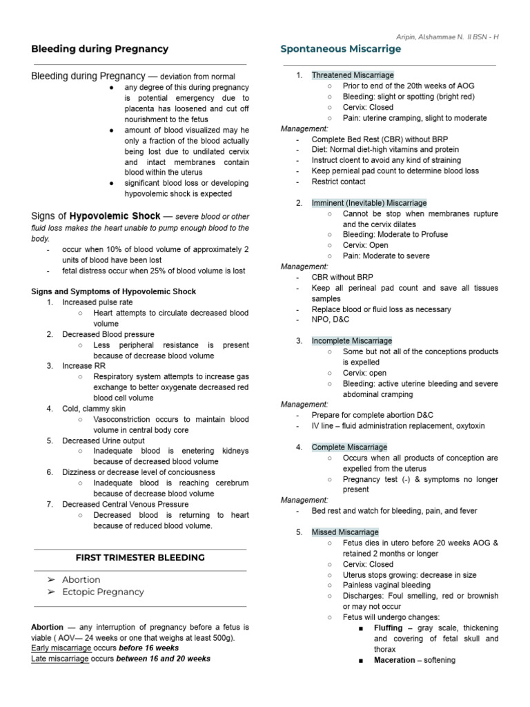 OB COMPLETE Bleeding 4 Ps Postpartum Gyne | PDF | Childbirth | Miscarriage