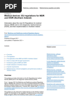 MDCG 2019-13: Sampling Guidance for MDR/IVDR | PDF | Medical Device