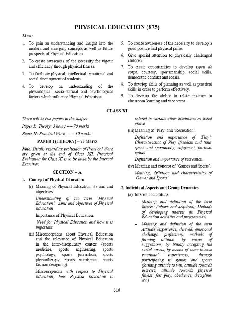 PHYSICAL EDUCATION CLASS 12 ISC BOOK PDF FREE DOWNLOAD Technical ...