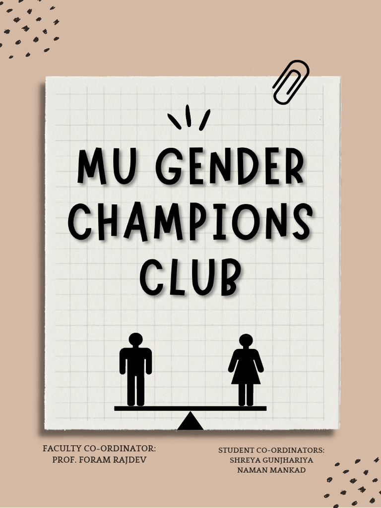 MU Gender Champions | PDF | Egalitarianism | Gender Equality