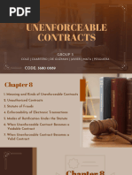 Law1 Chap8 Unenforceable-Contracts | PDF | Guarantee | Consent