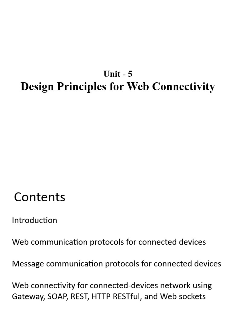 Unit 5 | PDF | Representational State Transfer | World Wide Web