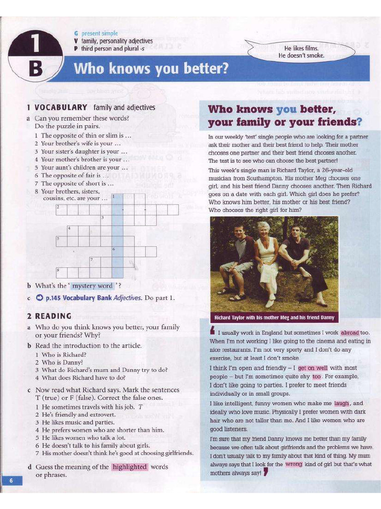 Text - Who Knows You Better | PDF
