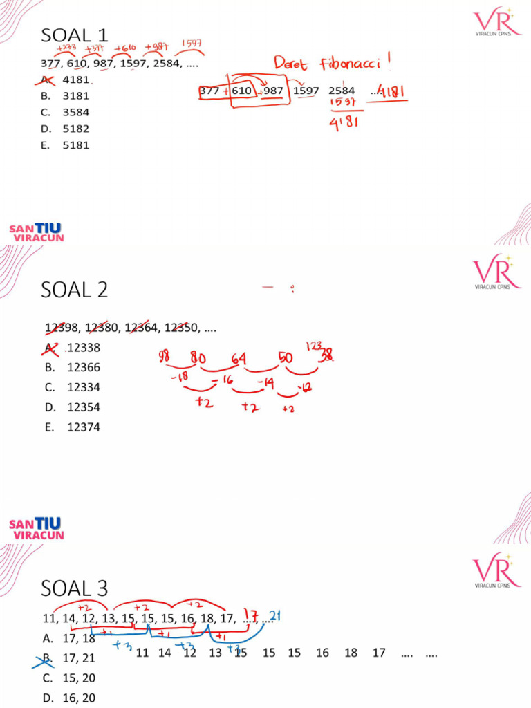 PR Deret Angka b7 | PDF