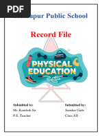 Practical File 2024 Physical Education Class 12 | PDF