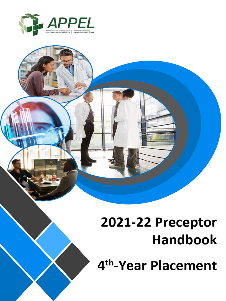 4th Year Preceptor Handbook 2021 22 | PDF | Medical Prescription | Pharmacy