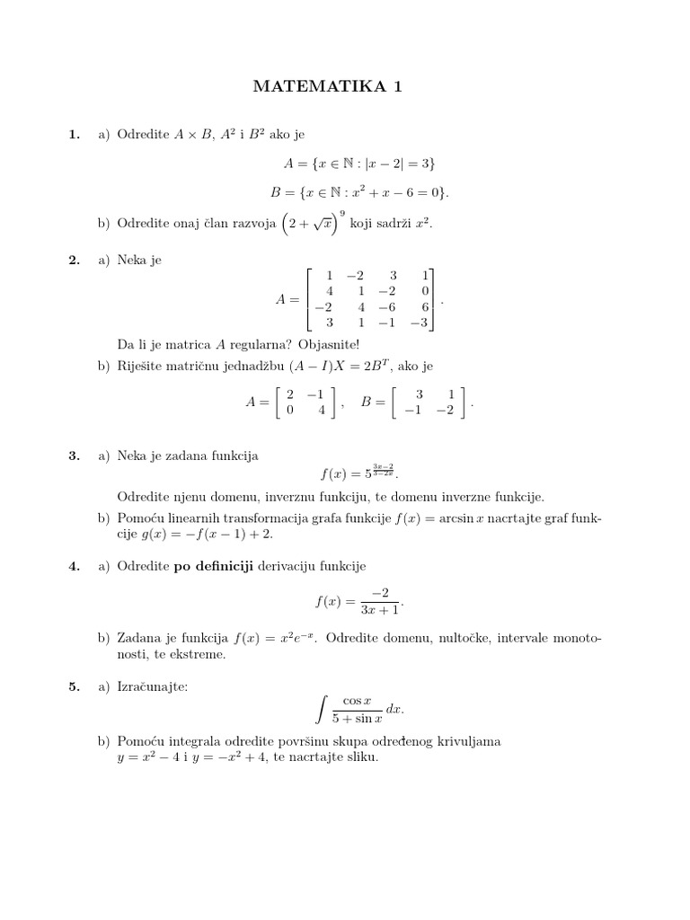 Ogledni Primjeri Pismeni | PDF