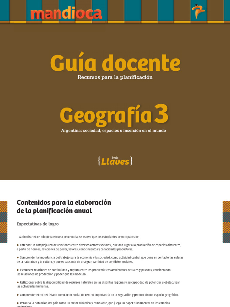 Geografia 3 Guia Docente | PDF | Demografía | Entorno natural