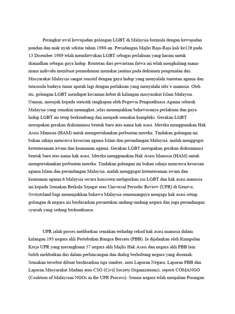 Latar Belakang Kajian LGBT Fis | PDF