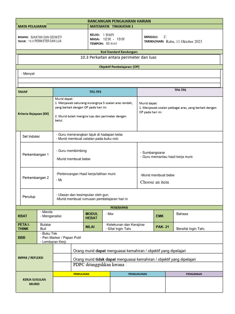 RPH MM T1 2023 | PDF
