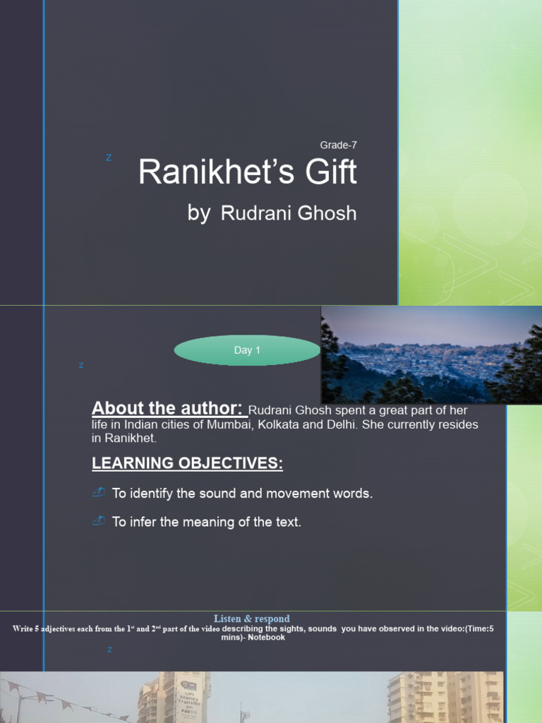 Ranikhet's Gift - Ppt-Grade 7 | PDF
