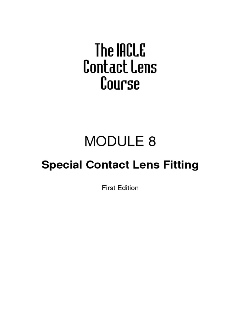Special Contact Lens Fitting Guide | PDF | Contact Lens | Optometry