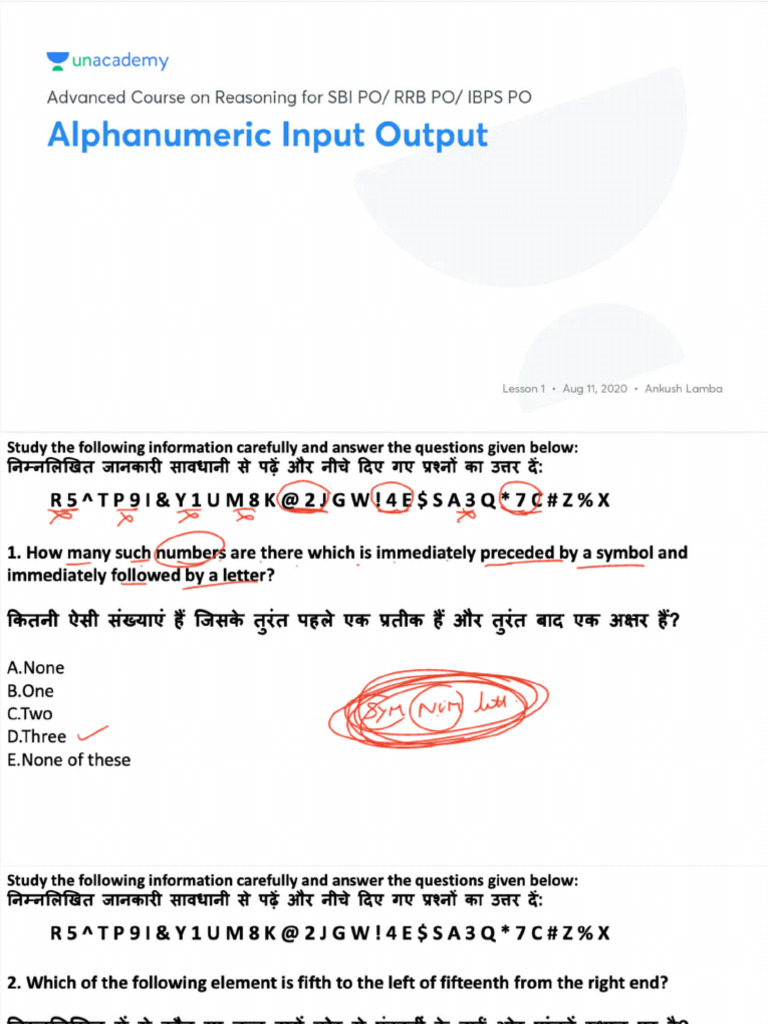 Alphanumeric Input Output With Anno | PDF
