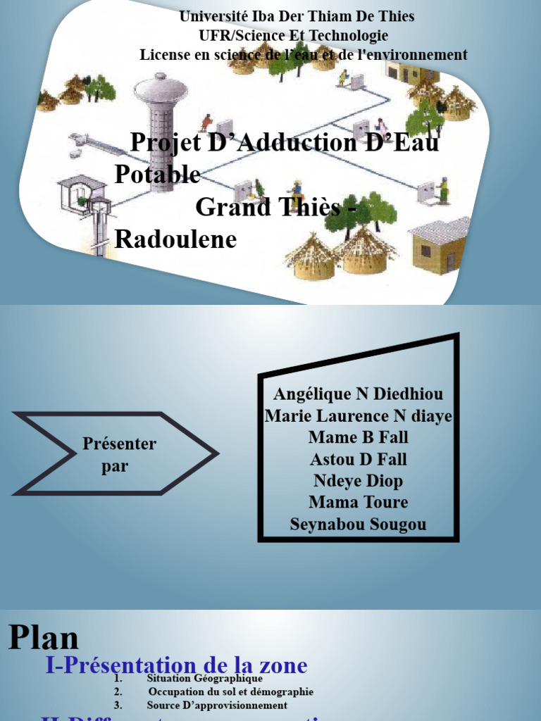 Projet AEP Grand Thies | PDF | Eau et politique | Matériaux transparents