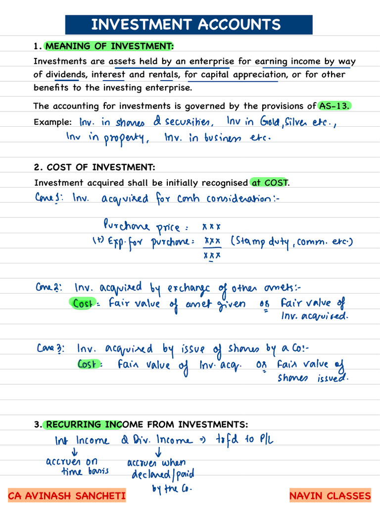 Investment Summary | PDF | Investing | Fair Value