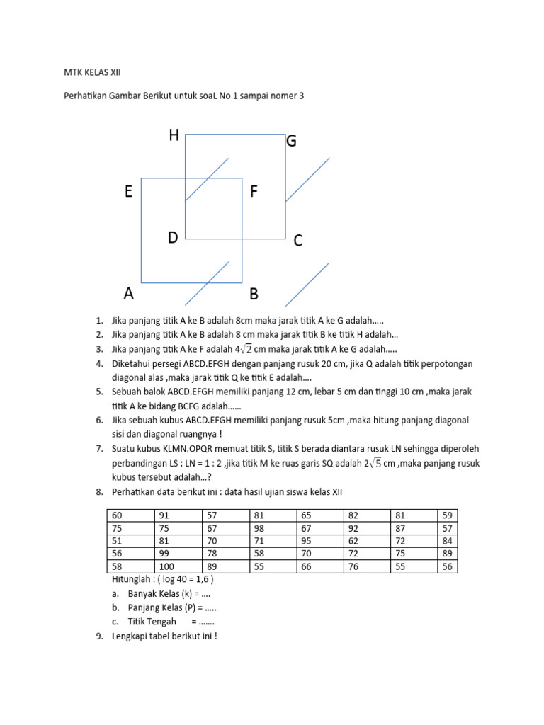 MTK KELAS XII Ips Ipa Putra | PDF | Metode & Bahan Ajar
