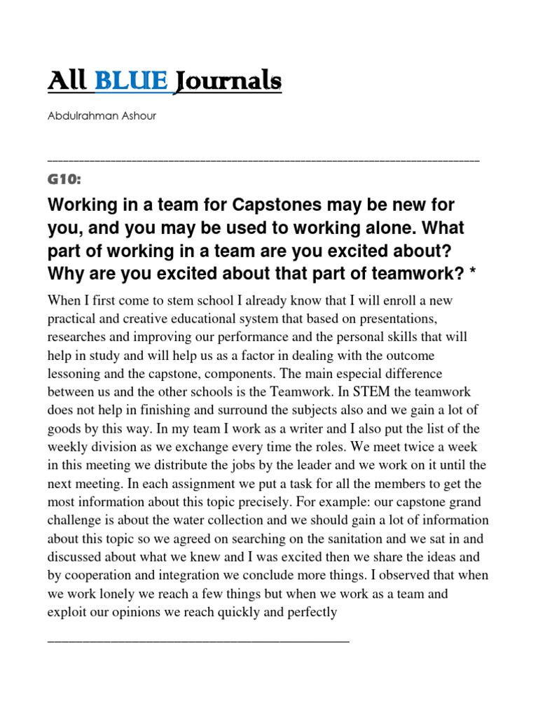 All BLUE Journals STEM G10 | PDF | Plasmid | Water