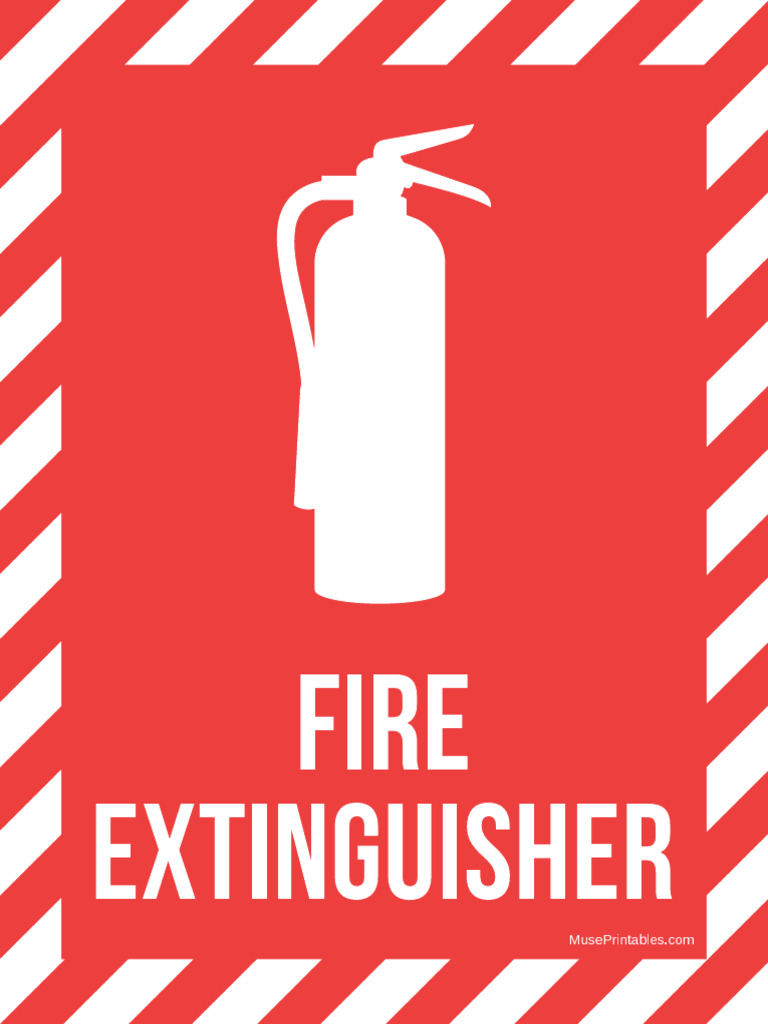 Fire Extinguisher Sign Watermarked | PDF
