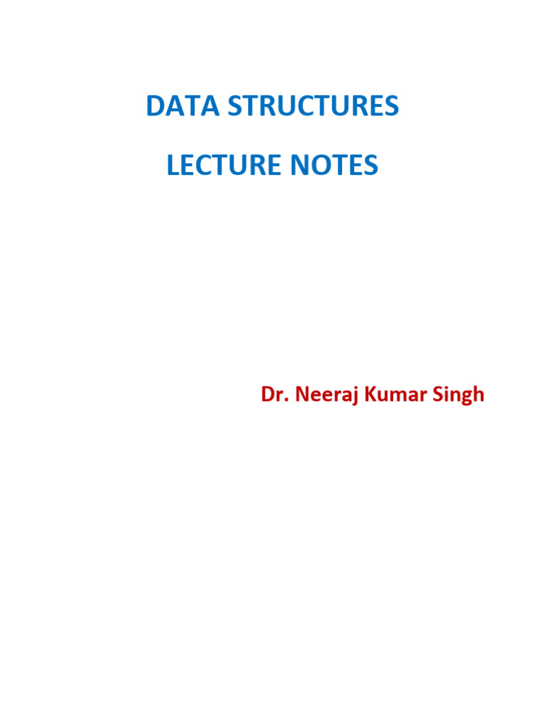 DATA STRUCTURE Notes | Download Free PDF | Queue (Abstract Data Type ...