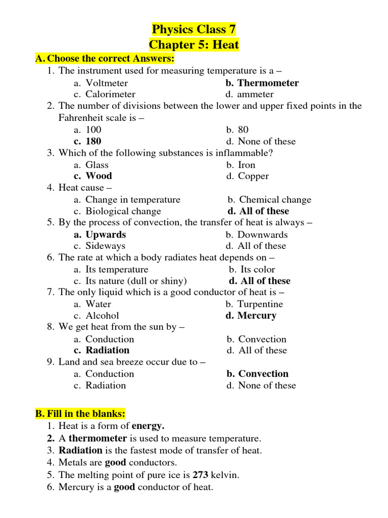 Phy Ch5 | PDF | Temperature | Heat Transfer