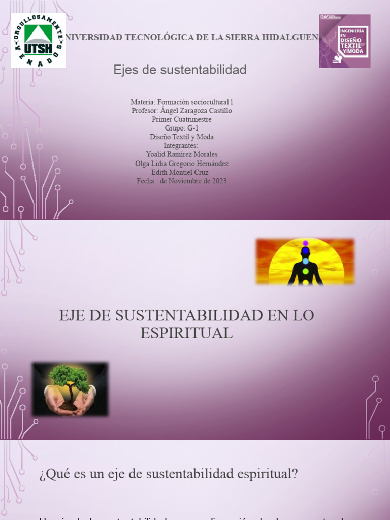 Ejes Sustentabilidad Espiritual | PDF