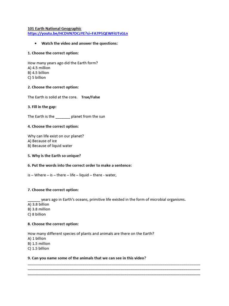 101 Earth National Geographic | PDF | Wellness