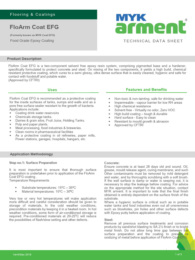 FloArm Coat EFG Ver 5 | PDF | Coating | Epoxy
